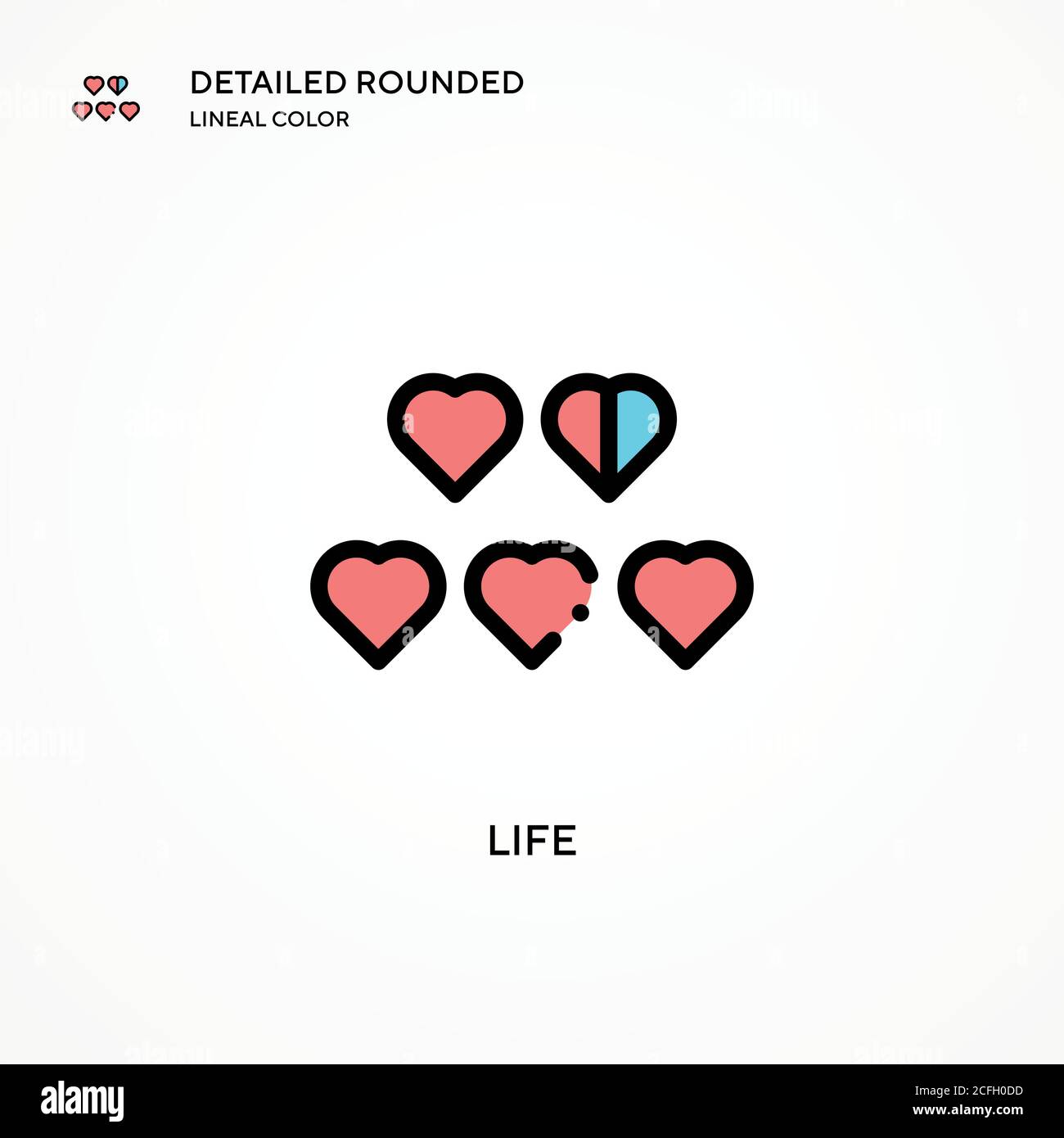 Life vector icon. Modern vector illustration concepts. Easy to edit and ...