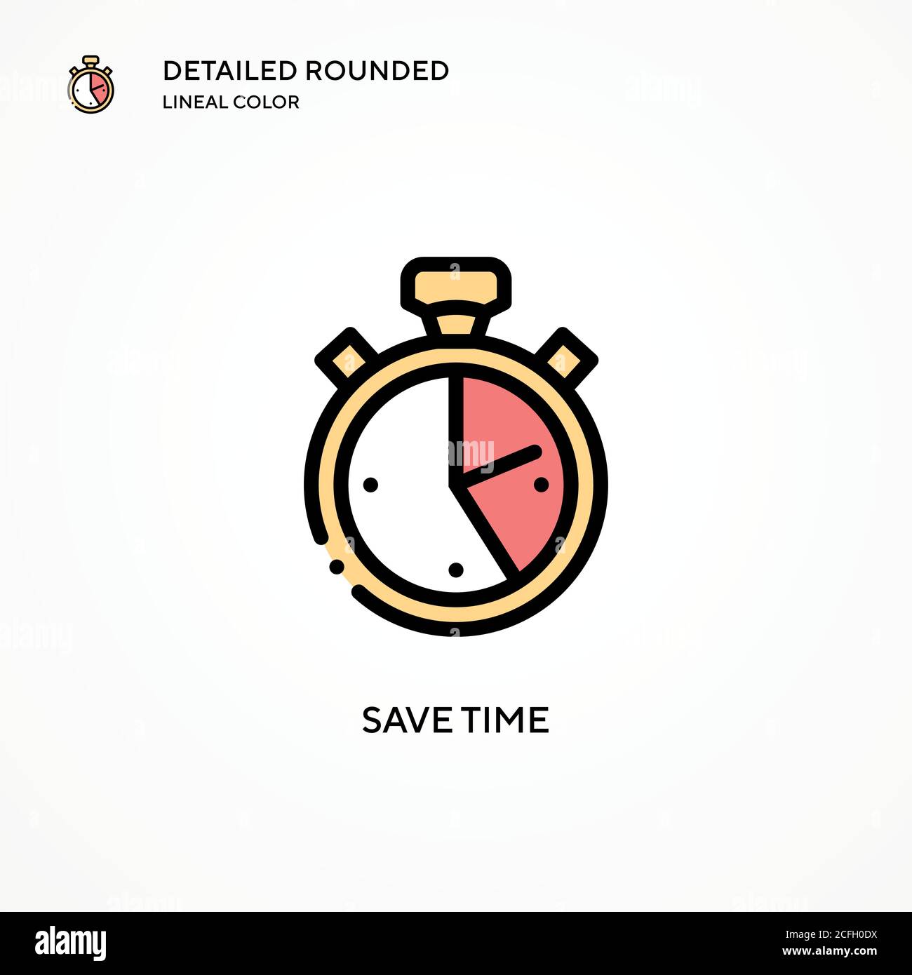 Save time vector icon. Modern vector illustration concepts. Easy to ...