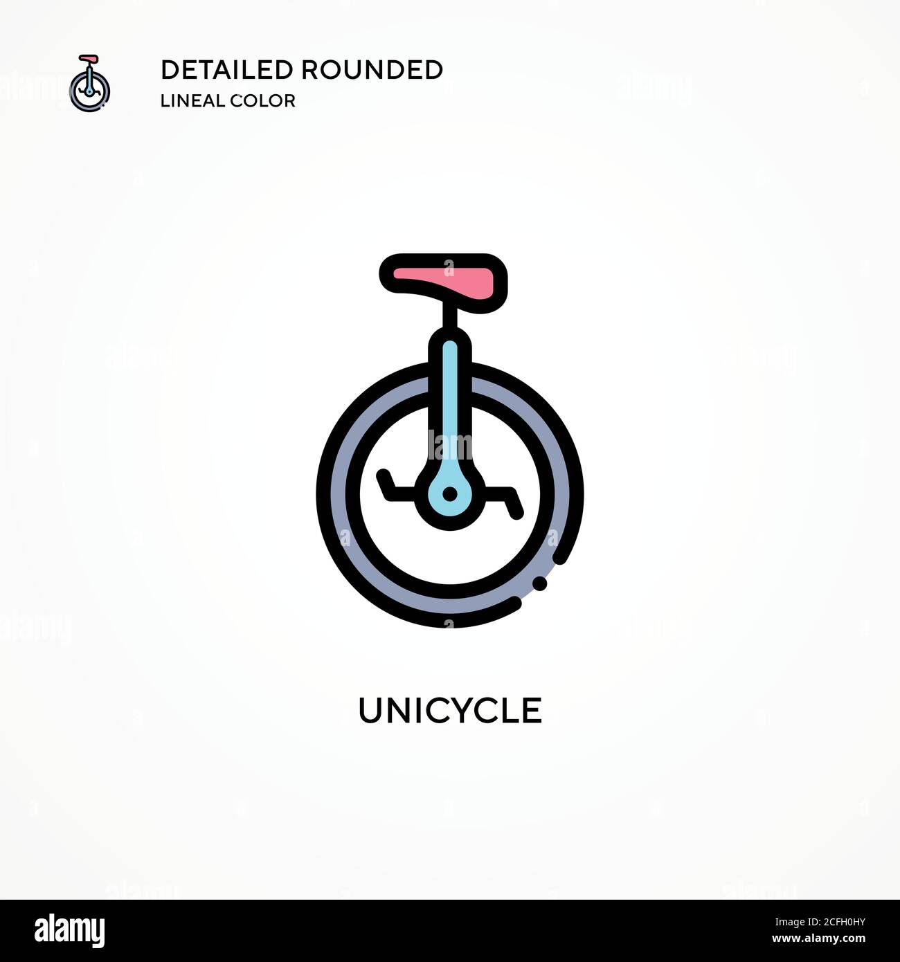 Unicycle vector icon. Modern vector illustration concepts. Easy to edit ...