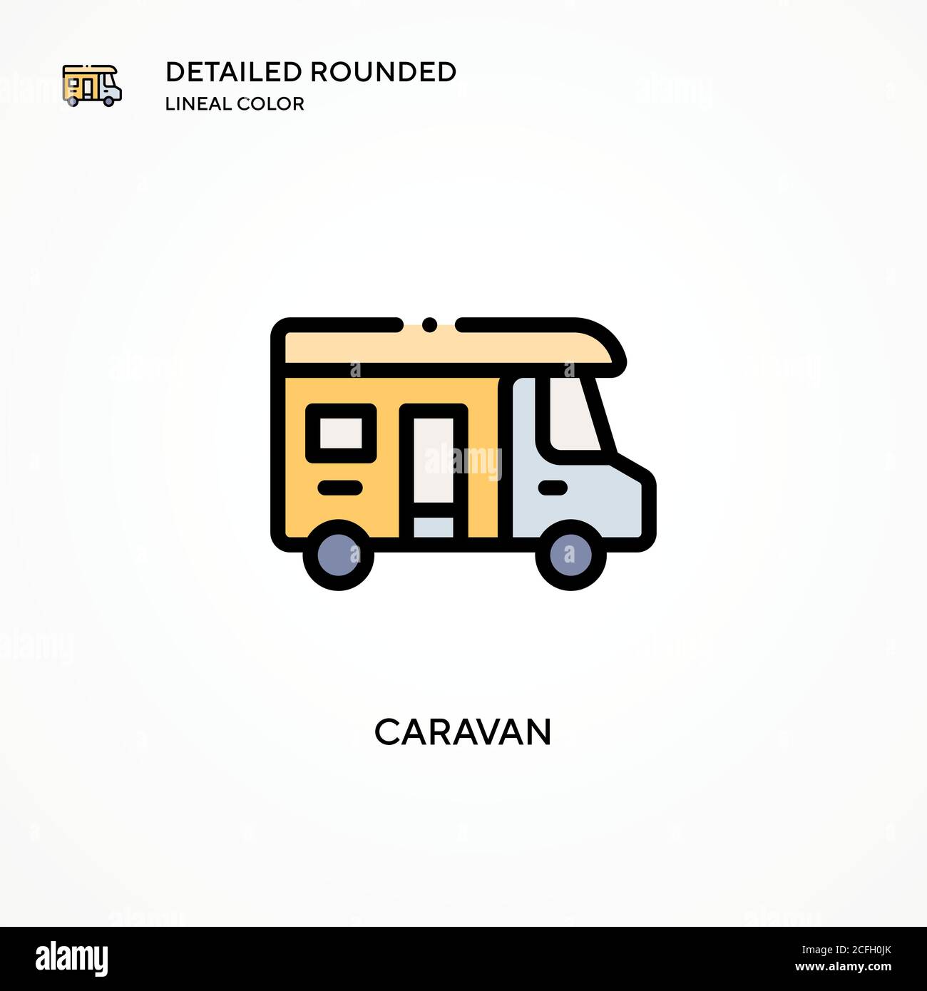 Caravan vector icon. Modern vector illustration concepts. Easy to edit ...