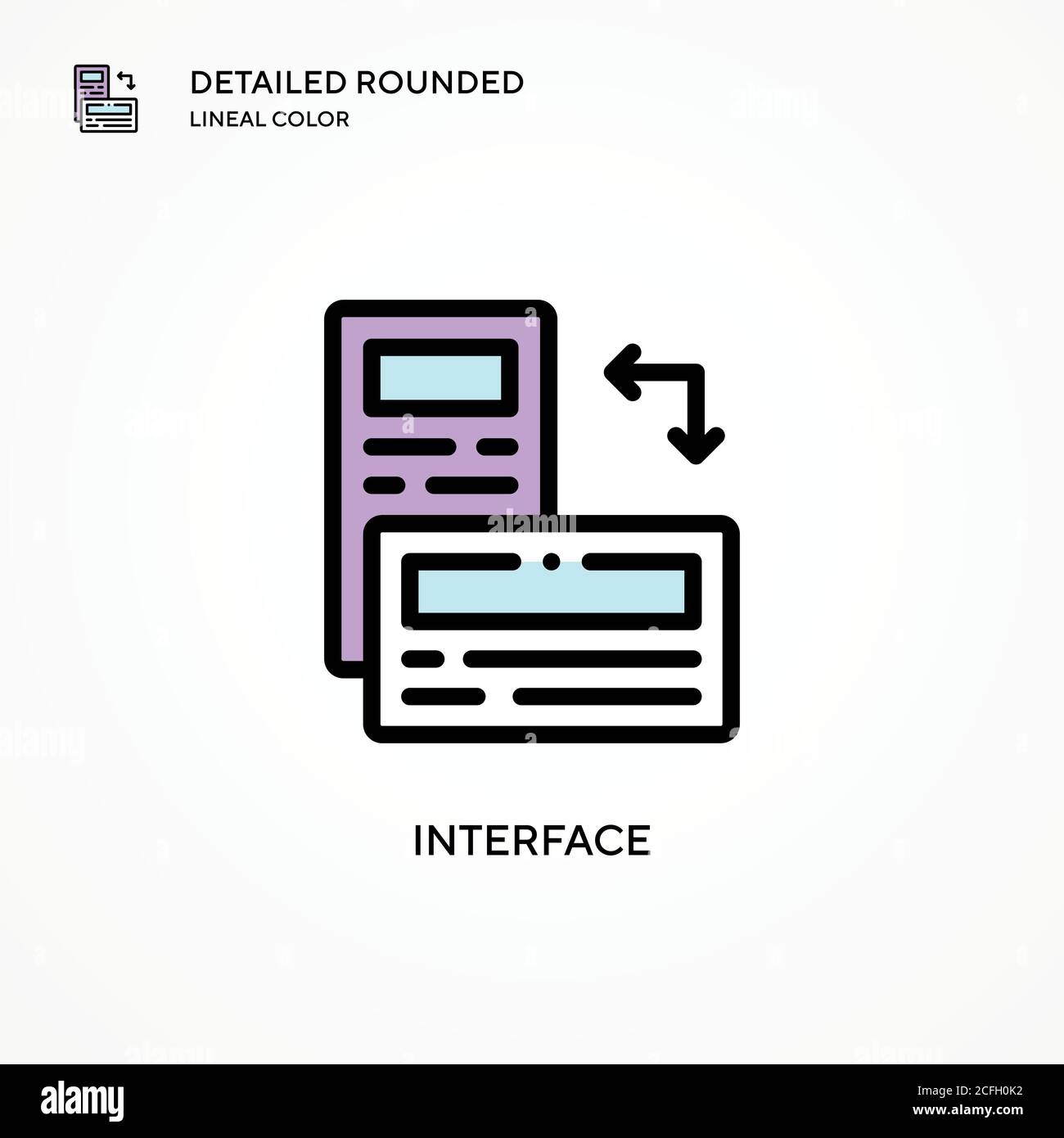 Interface vector icon. Modern vector illustration concepts. Easy to ...