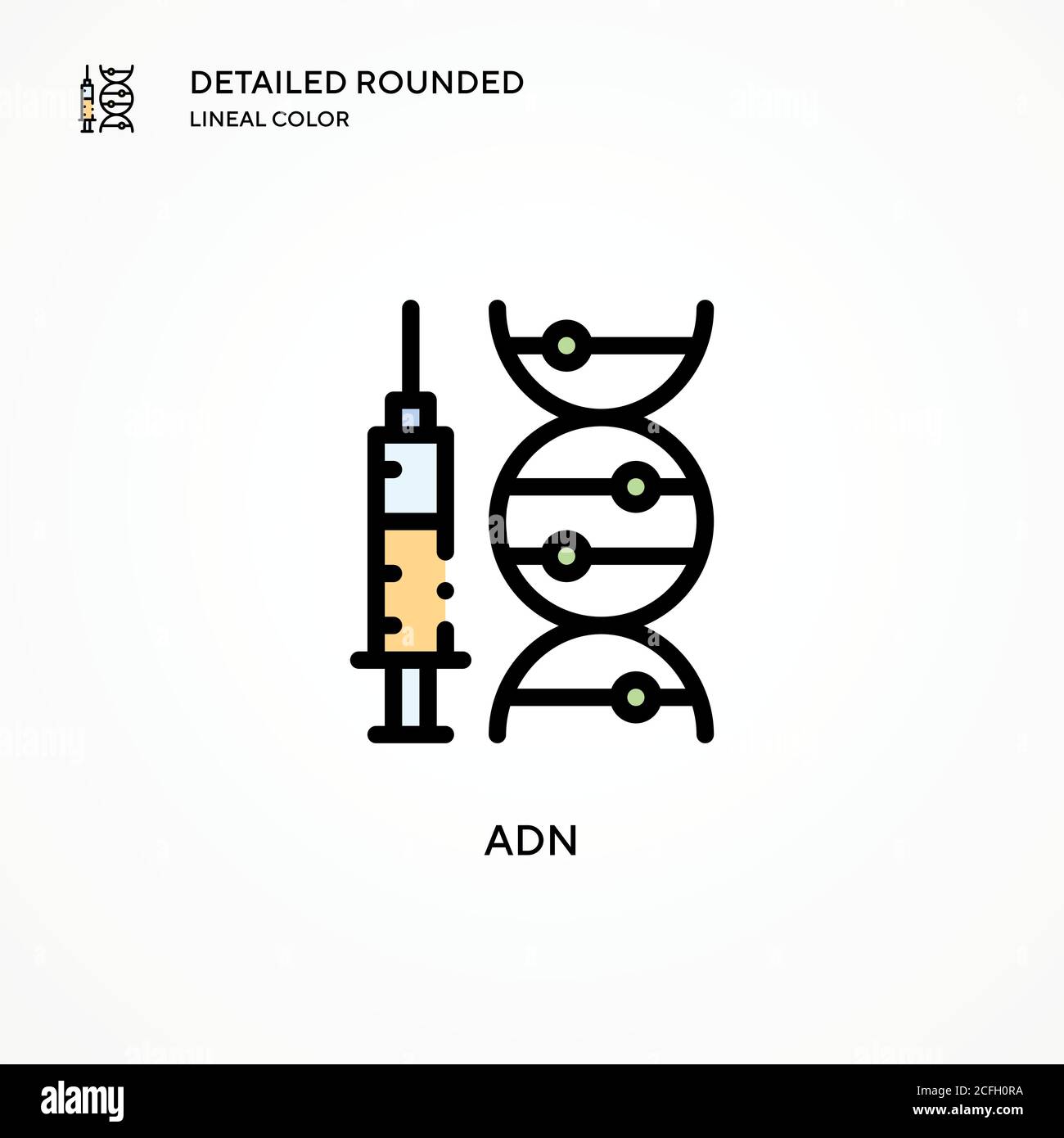 Adn vector icon. Modern vector illustration concepts. Easy to edit and ...