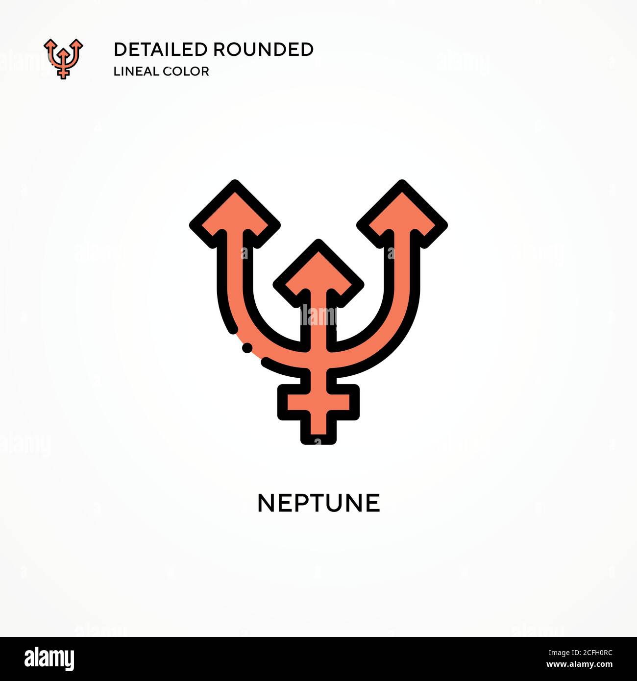 Neptune vector icon. Modern vector illustration concepts. Easy to edit ...