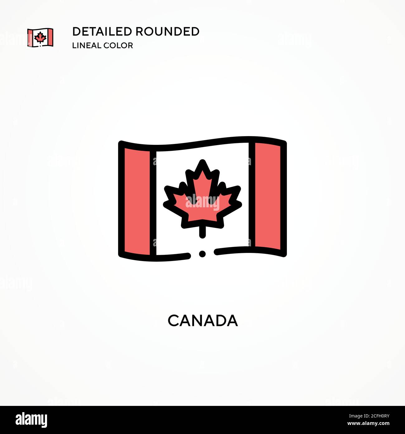 Canada vector icon. Modern vector illustration concepts. Easy to edit ...