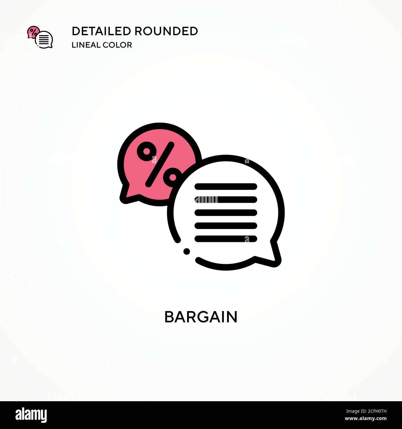 Bargain vector icon. Modern vector illustration concepts. Easy to edit ...