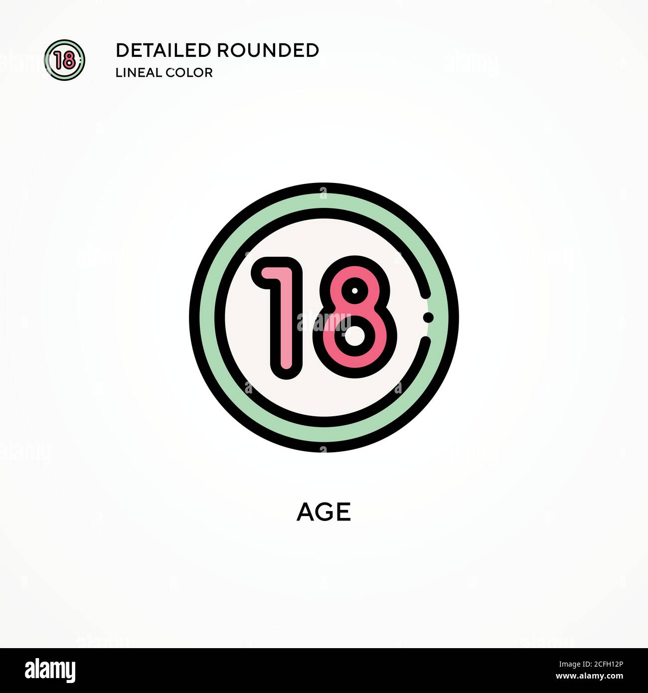 Age vector icon. Modern vector illustration concepts. Easy to edit and ...