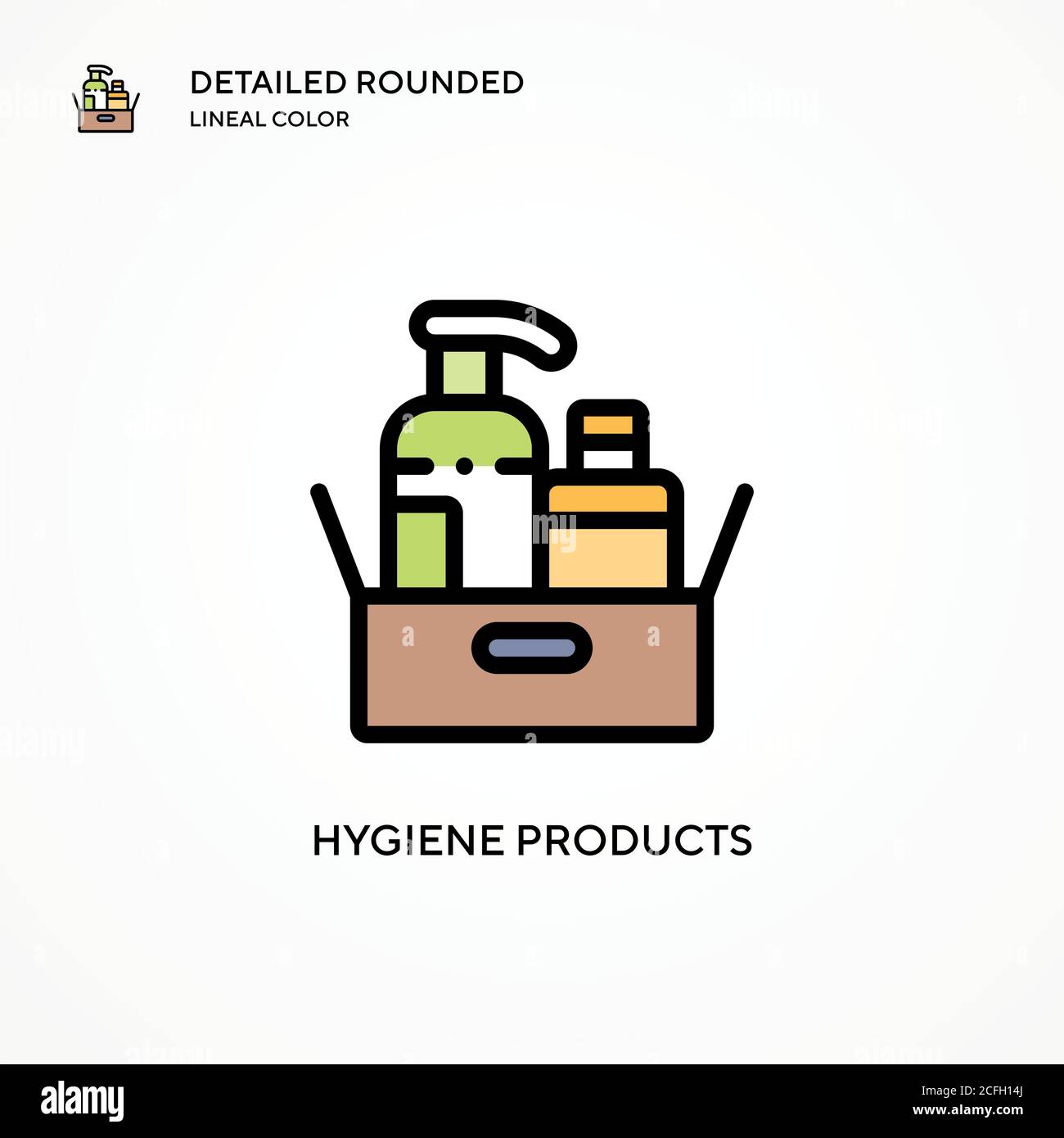 Hygiene products vector icon. Modern vector illustration concepts. Easy ...