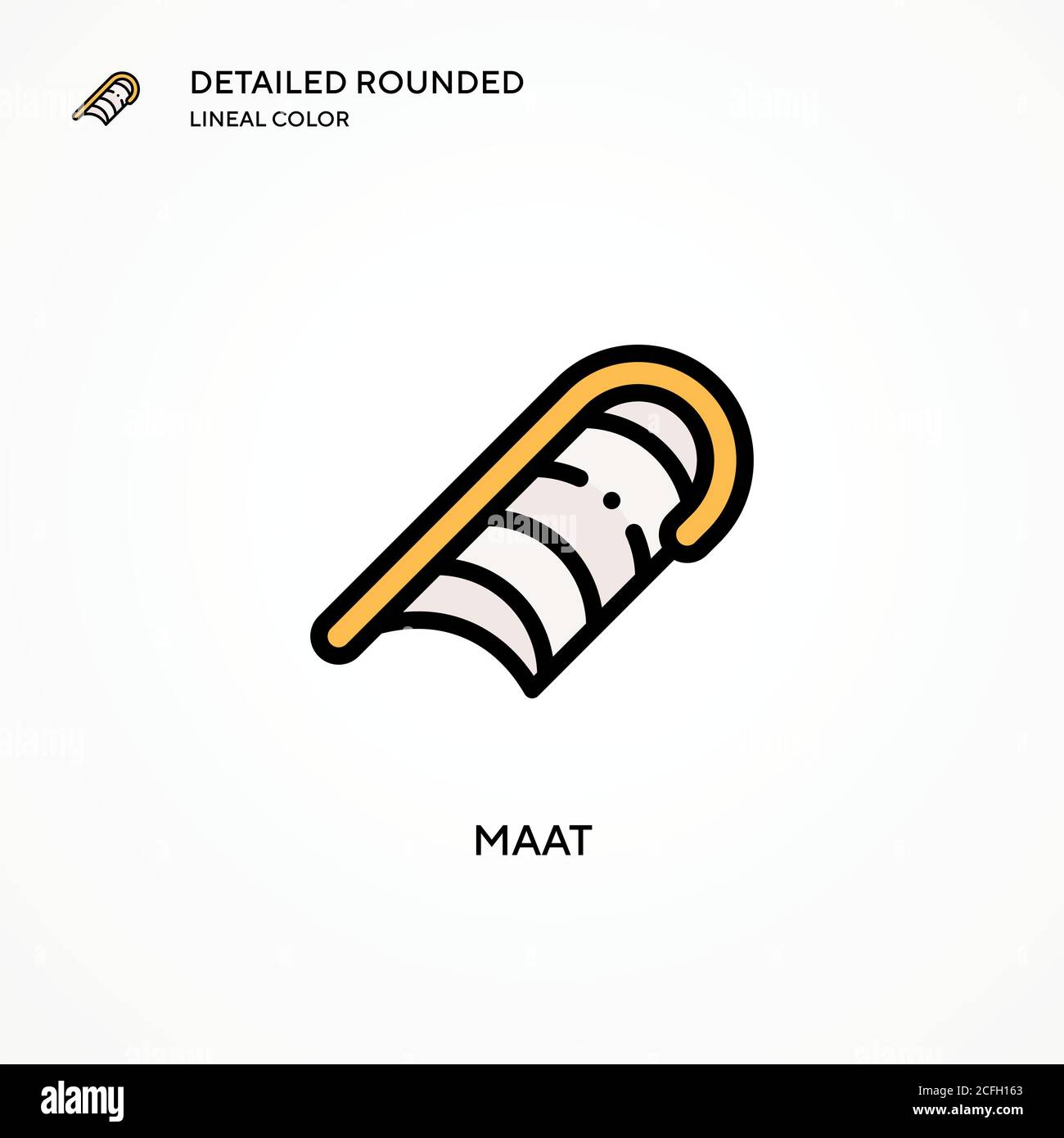 Maat vector icon. Modern vector illustration concepts. Easy to edit and ...