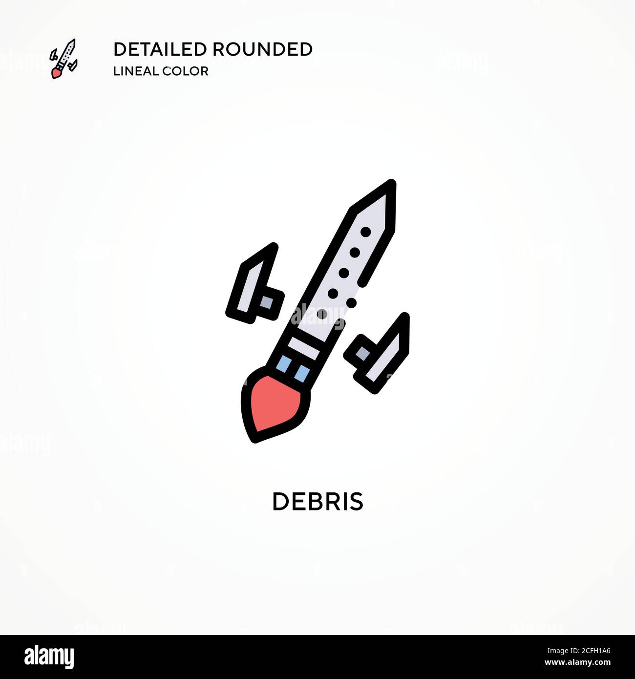 Flying debris Cut Out Stock Images & Pictures - Alamy