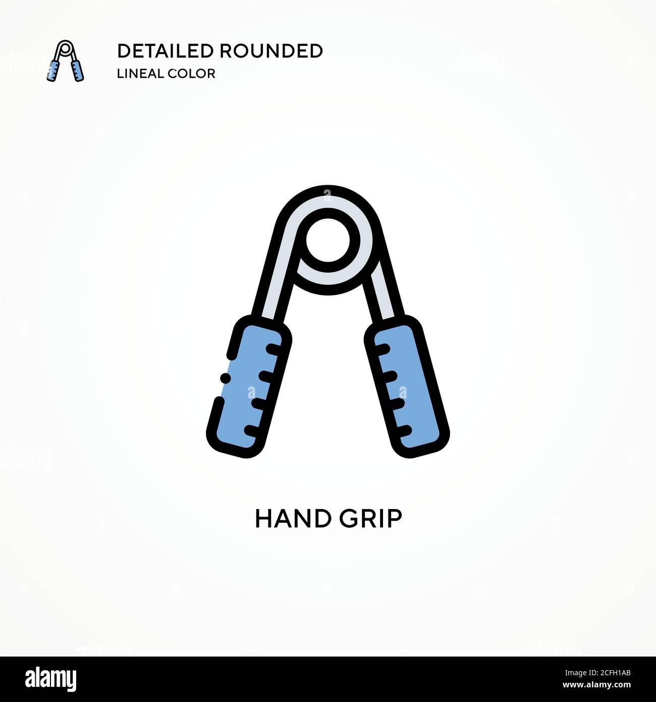 Hand grip vector icon. Modern vector illustration concepts. Easy to edit and customize Stock ...