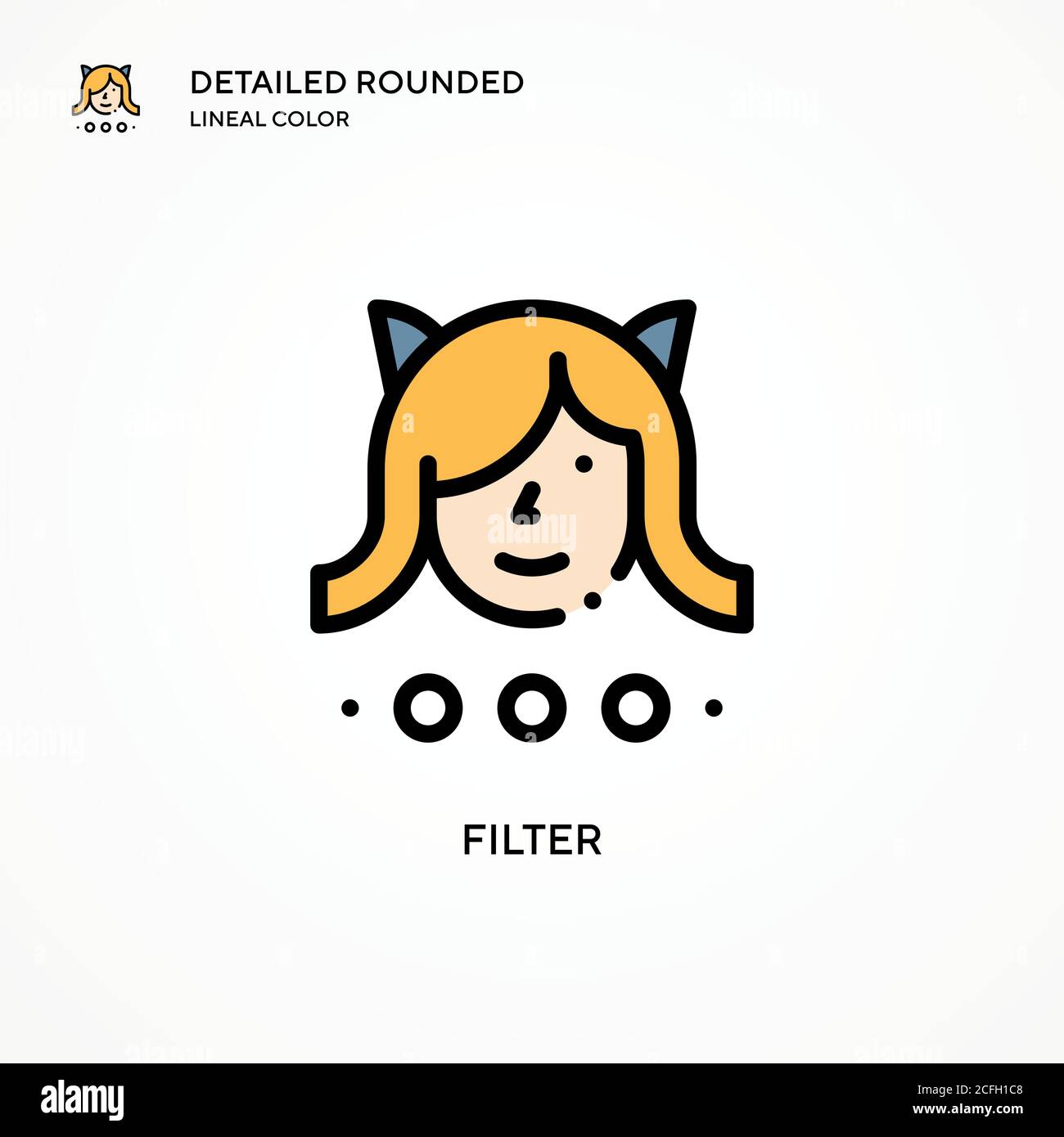 Filter vector icon. Modern vector illustration concepts. Easy to edit ...