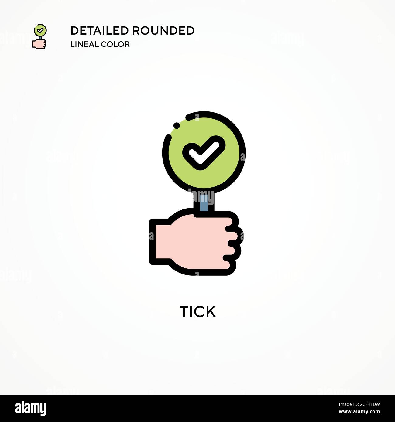 Tick vector icon. Modern vector illustration concepts. Easy to edit and ...