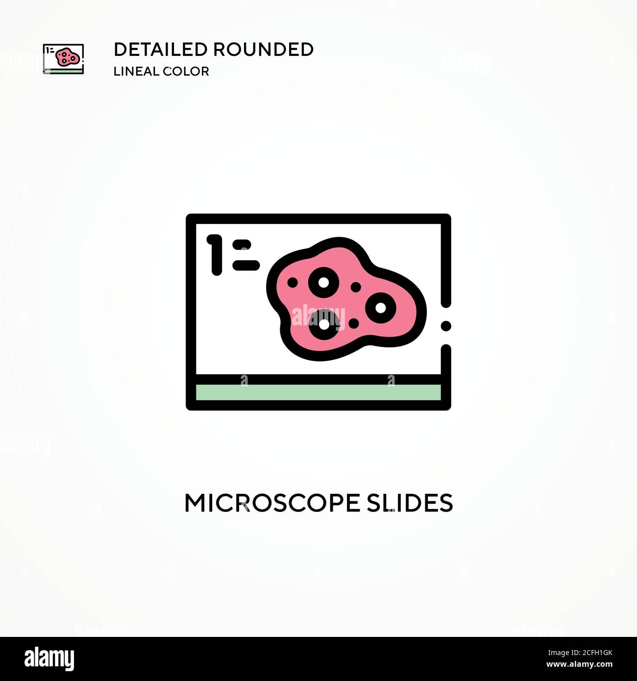 Microscope slides vector icon. Modern vector illustration concepts ...