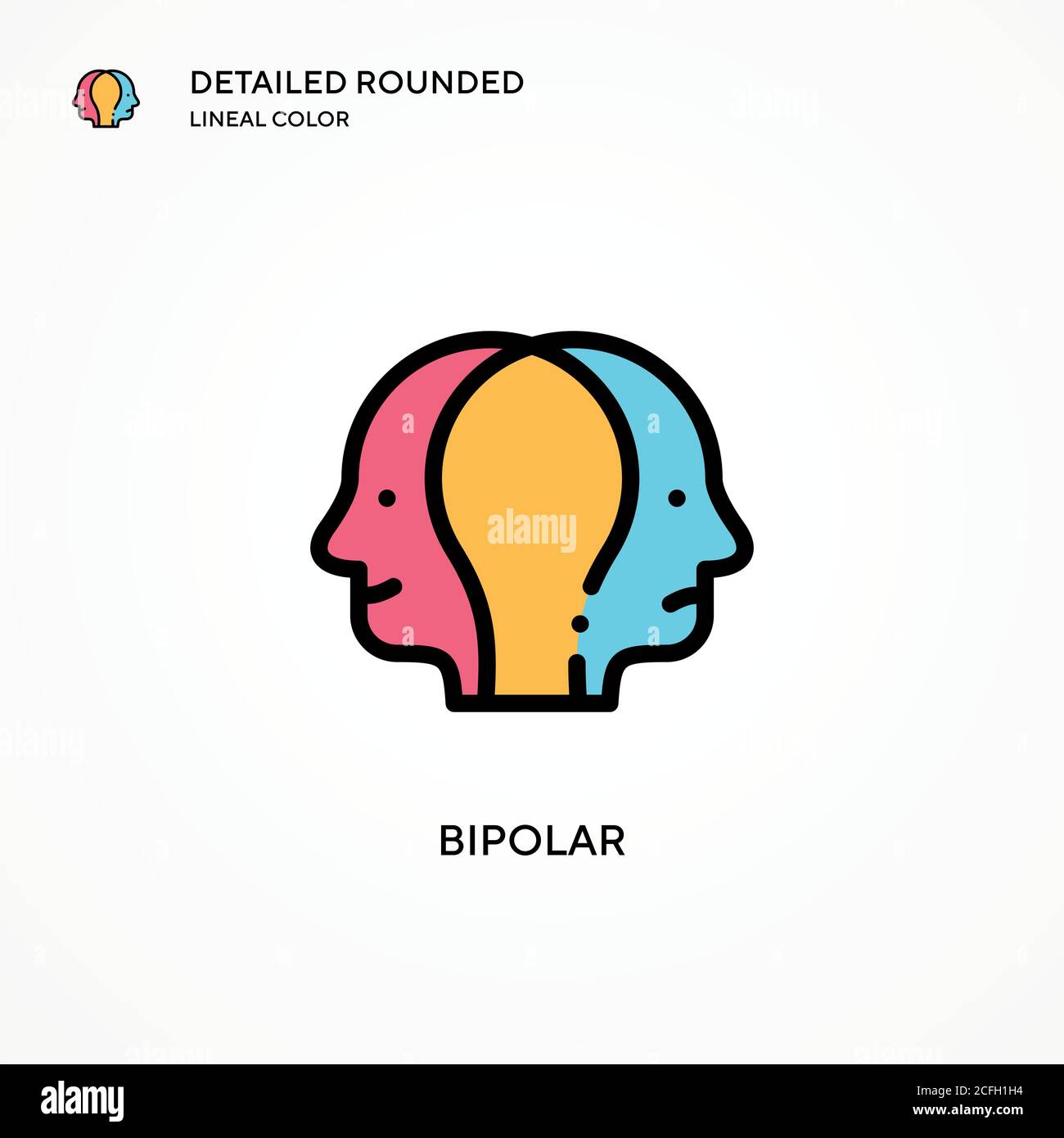 Bipolar vector icon. Modern vector illustration concepts. Easy to edit ...