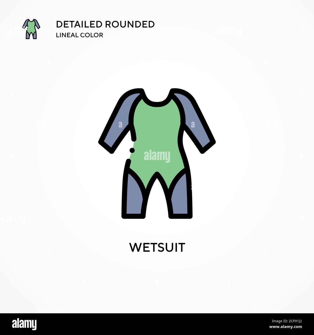 Wetsuit vector icon. Modern vector illustration concepts. Easy to edit ...