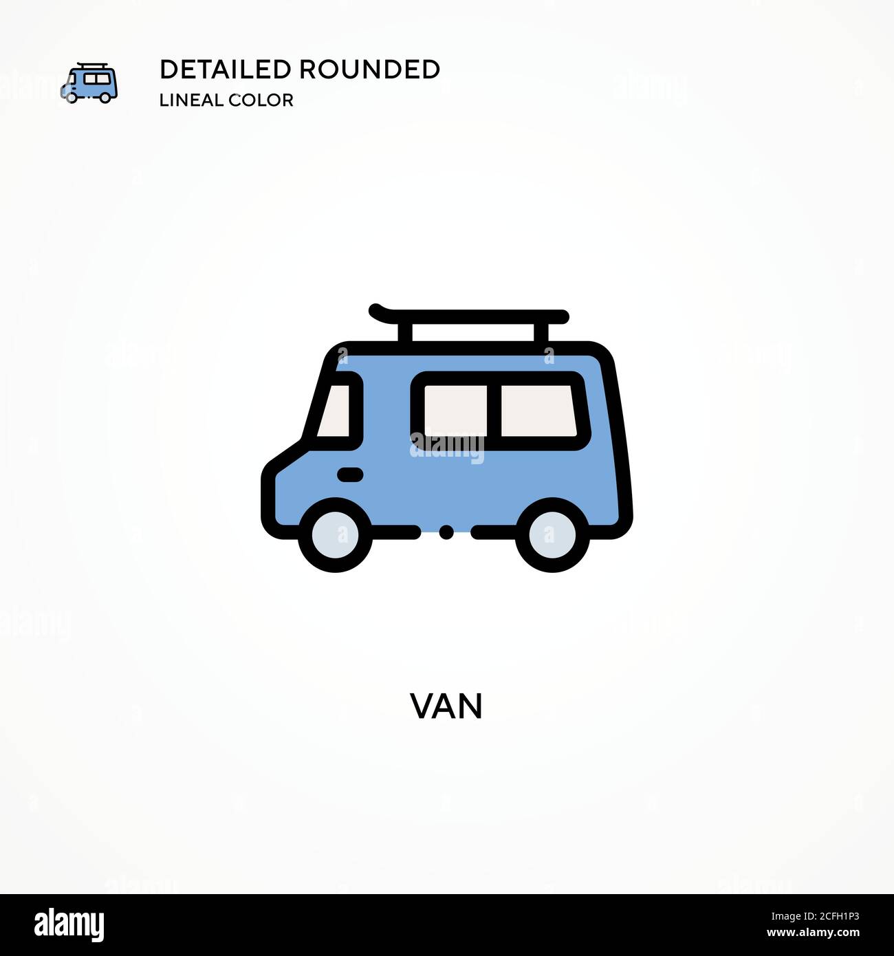 Van vector icon. Modern vector illustration concepts. Easy to edit and ...