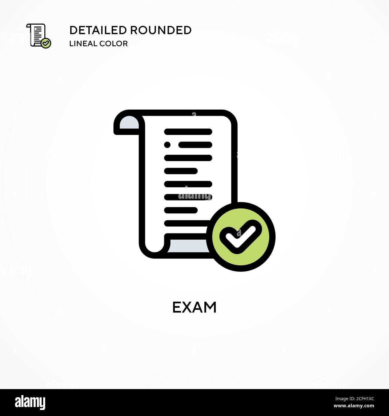 Students writing exam uniform Stock Vector Images - Alamy