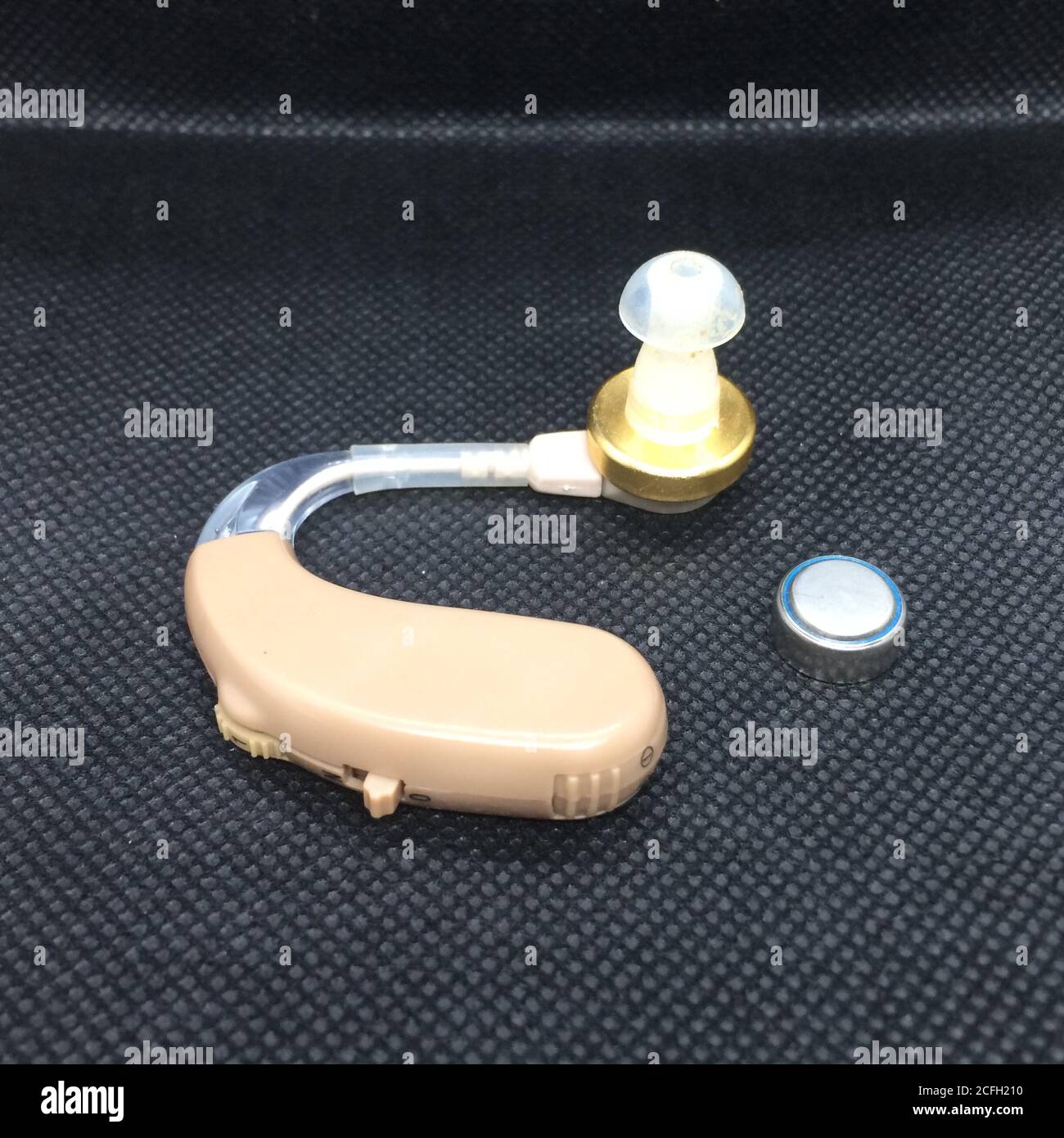 Hearing Aid, Modern BTE Device, Sound Amplification Stock Photo - Alamy
