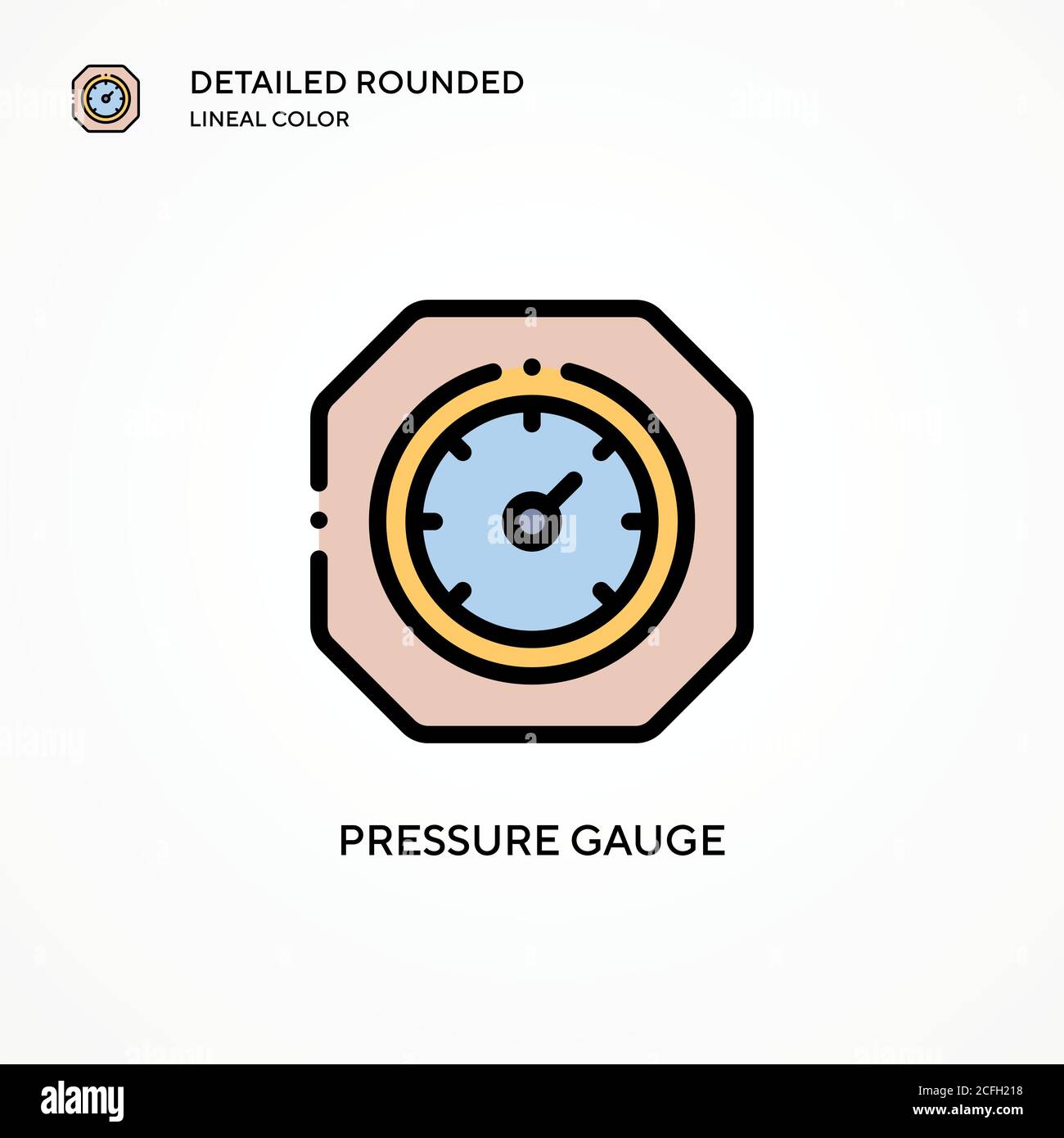 Precision pressure gauge Stock Vector Images - Alamy