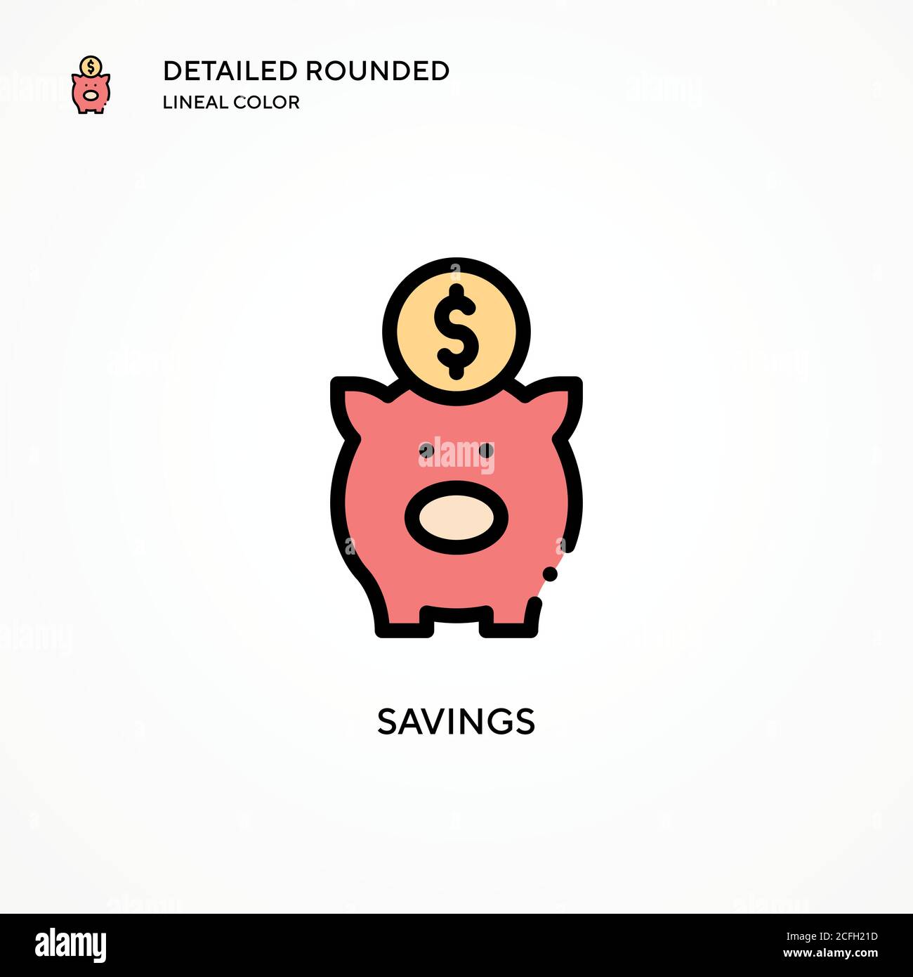 Savings vector icon. Modern vector illustration concepts. Easy to edit ...