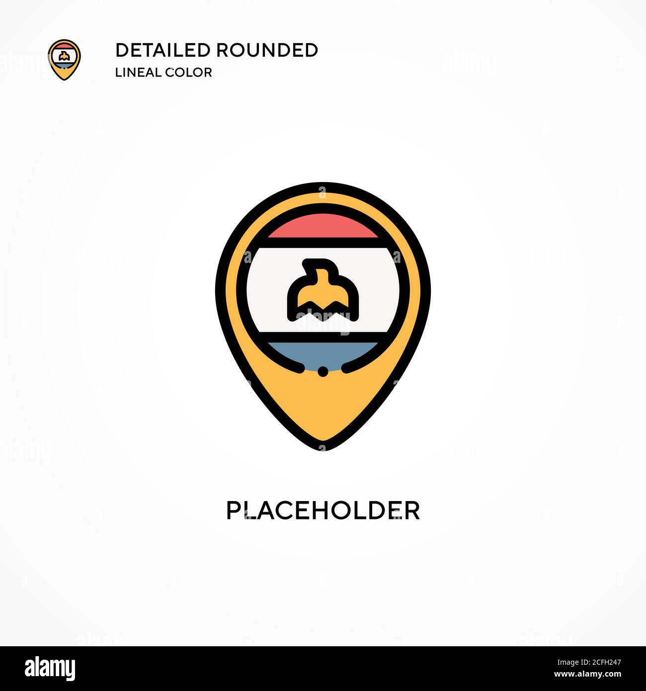 Placeholder vector icon. Modern vector illustration concepts. Easy to ...