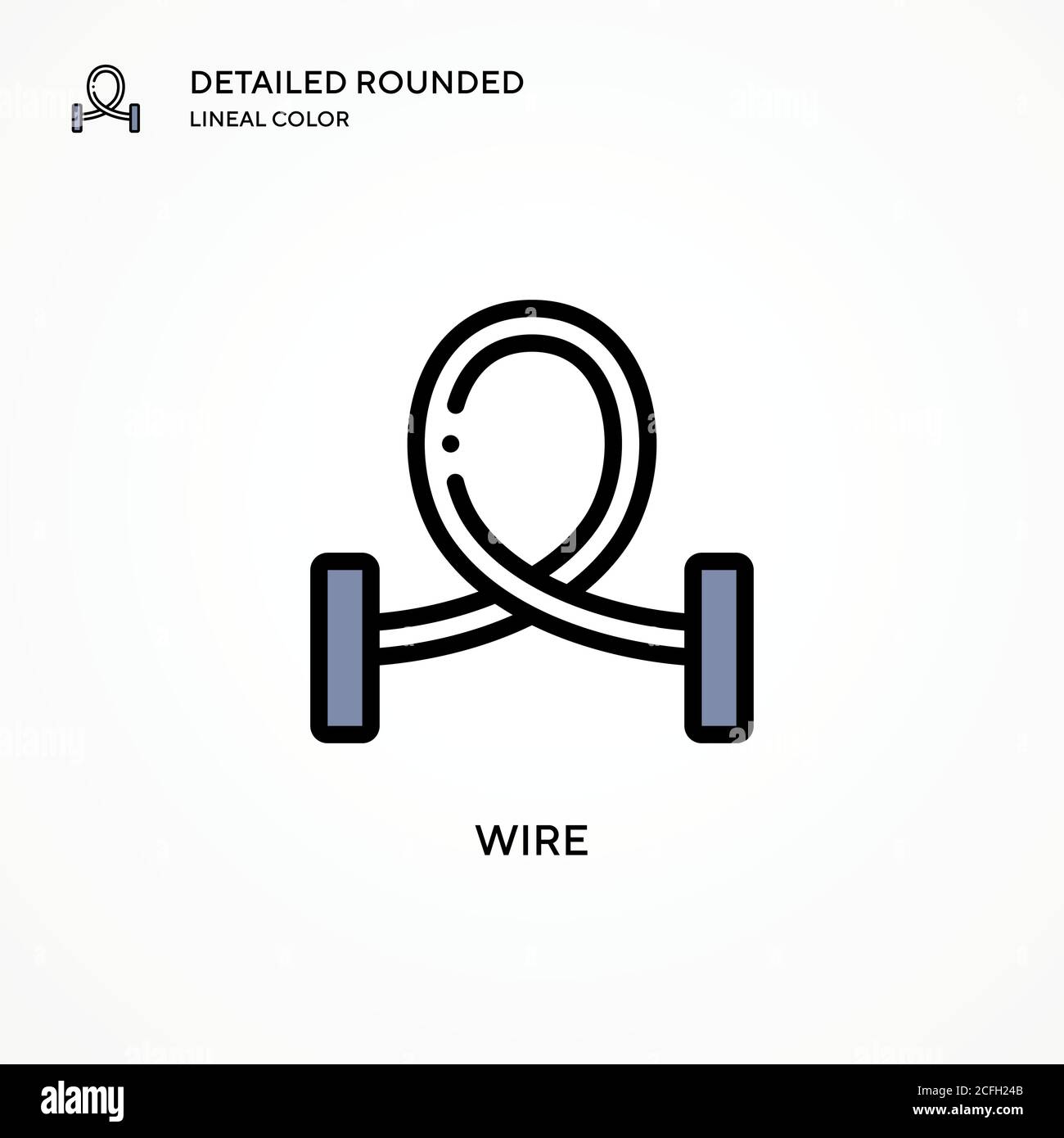 Wire vector icon. Modern vector illustration concepts. Easy to edit and ...