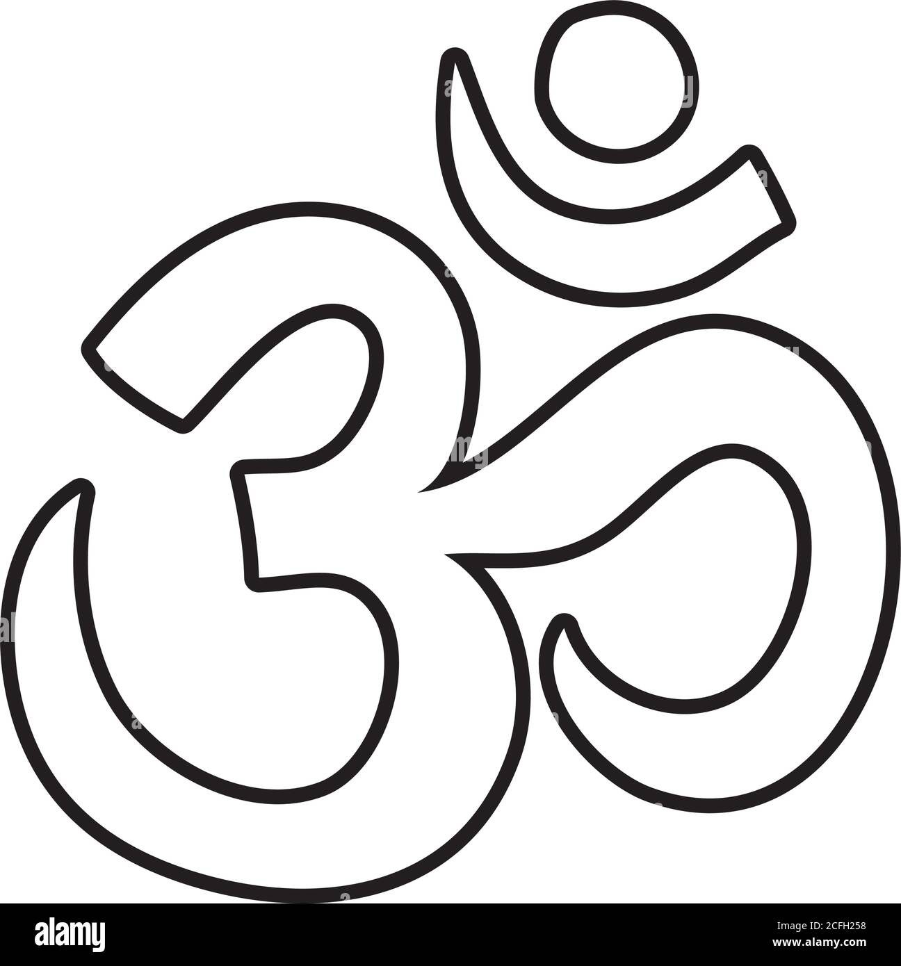 diwali letter symbolic line style icon vector illustration design Stock ...