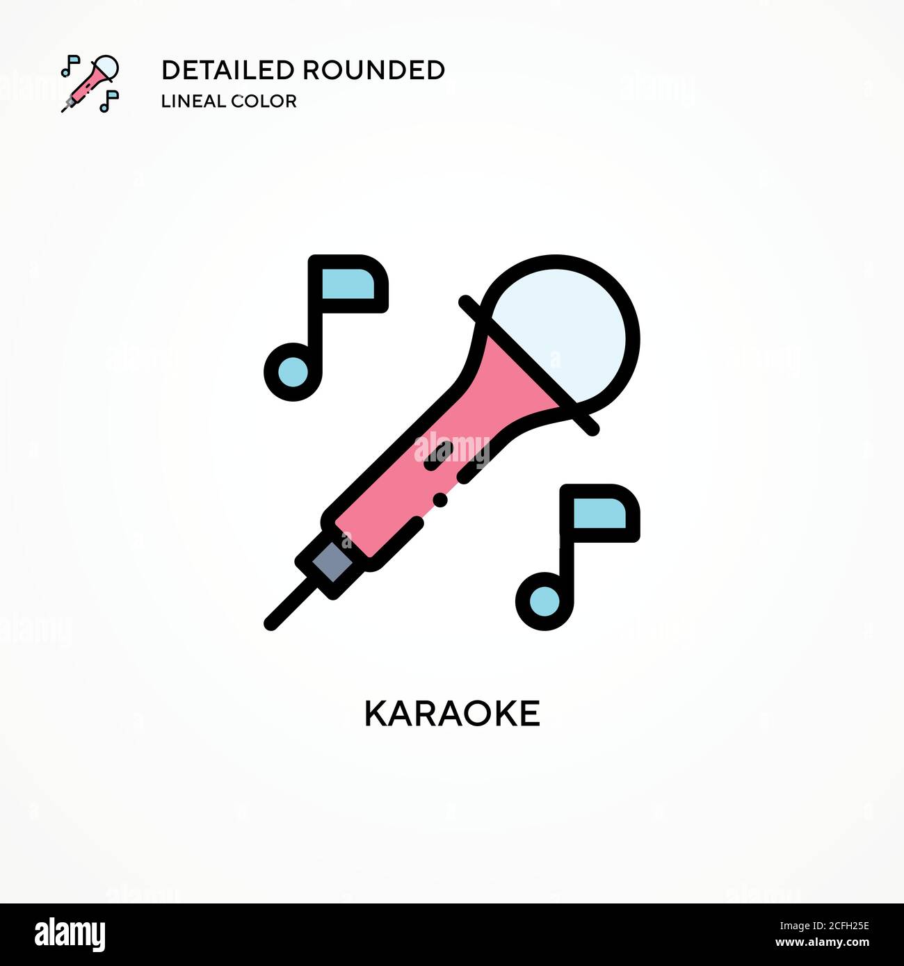 Karaoke vector icon. Modern vector illustration concepts. Easy to edit ...