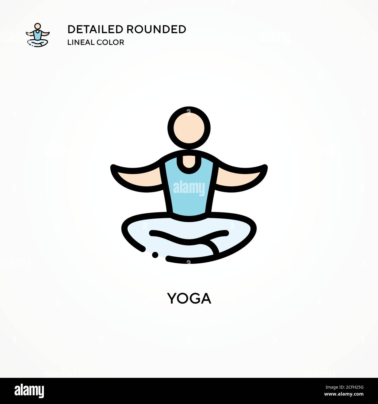 Yoga vector icon. Modern vector illustration concepts. Easy to edit and ...