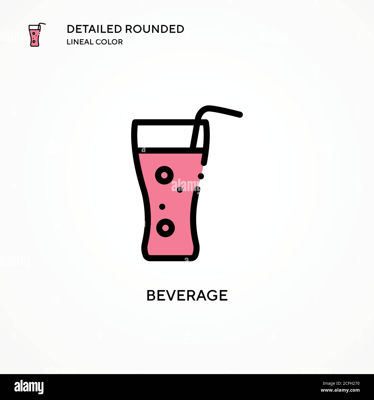 Beverage vector icon. Modern vector illustration concepts. Easy to edit ...