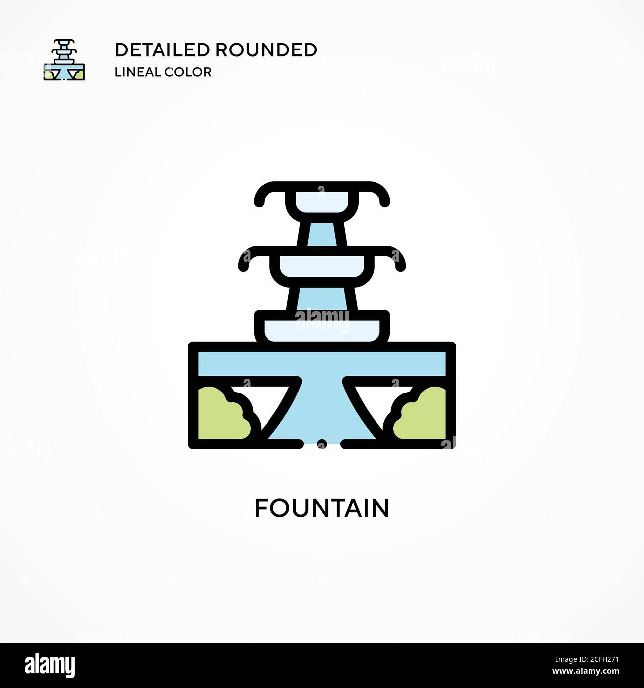 Fountain vector icon. Modern vector illustration concepts. Easy to edit ...