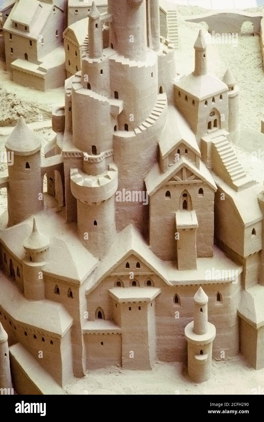 1990s ARCHITECTURALLY BUILT SAND CASTLE - ks33758 GER002 HARS SAND ...
