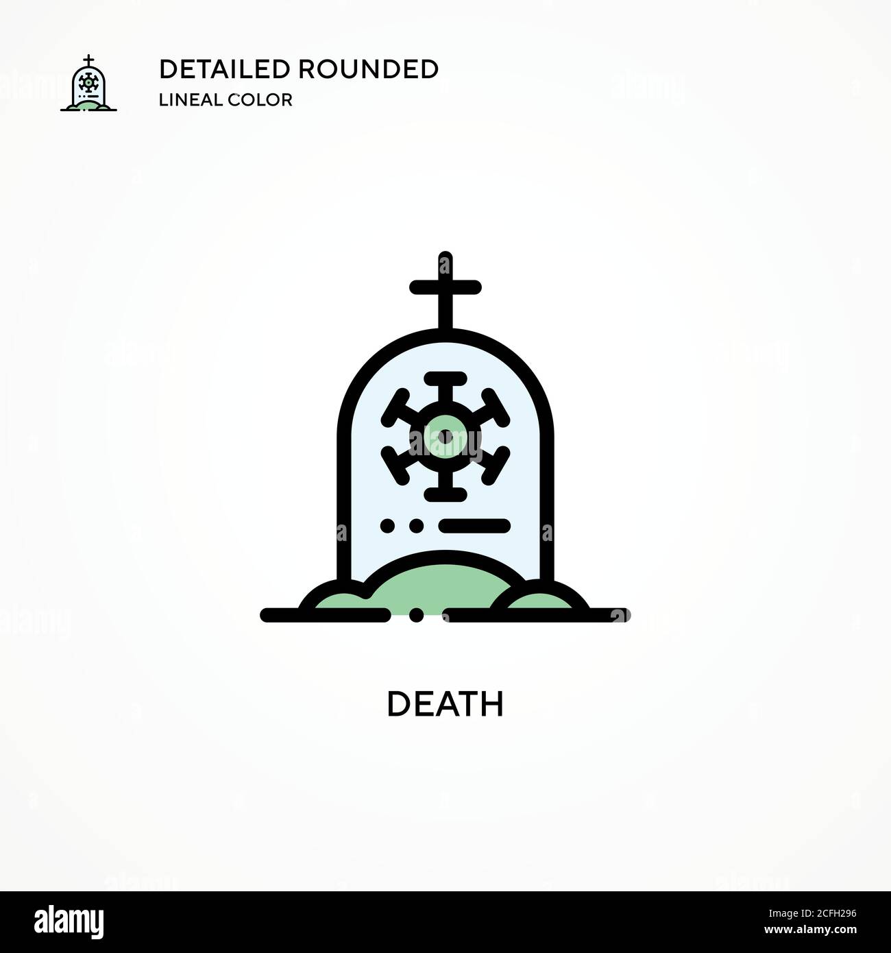 Death vector icon. Modern vector illustration concepts. Easy to edit ...