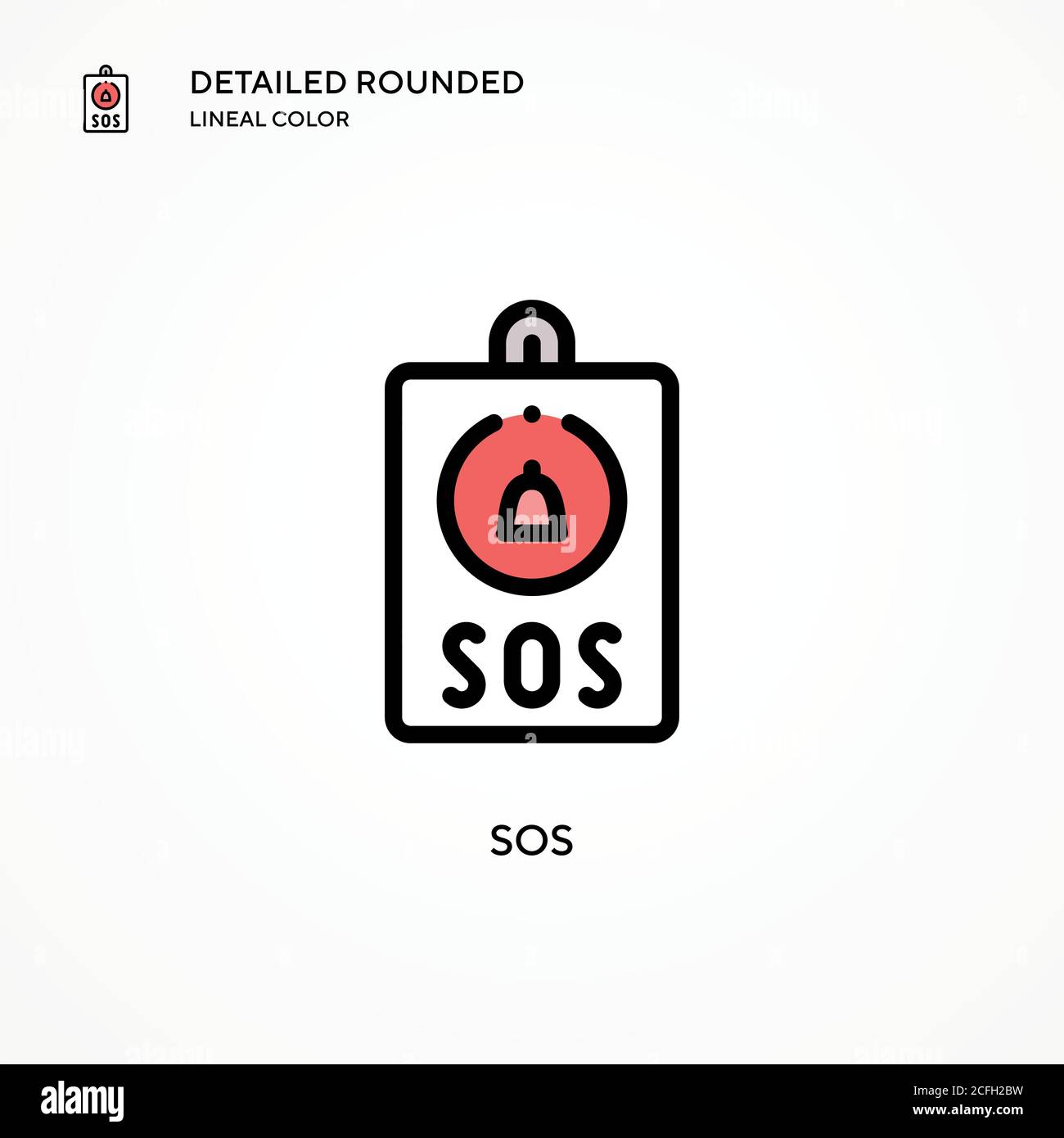 Sos vector icon. Modern vector illustration concepts. Easy to edit and ...
