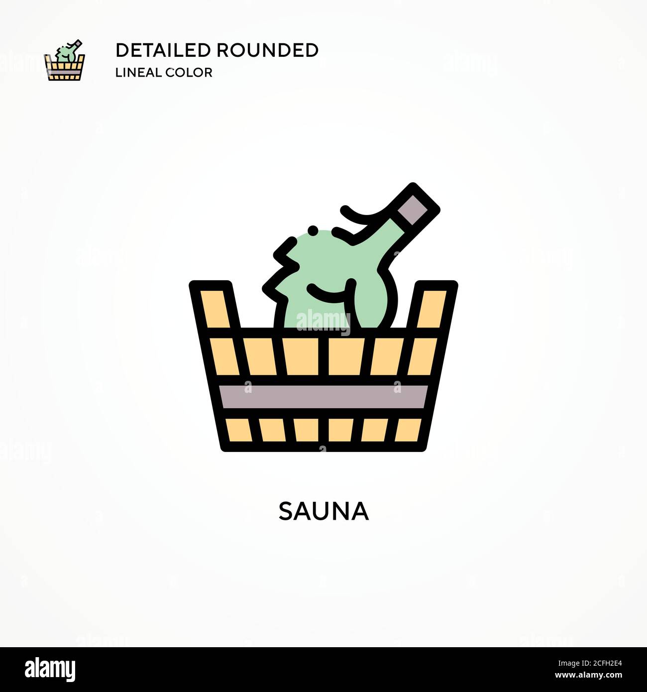 Sauna vector icon. Modern vector illustration concepts. Easy to edit ...