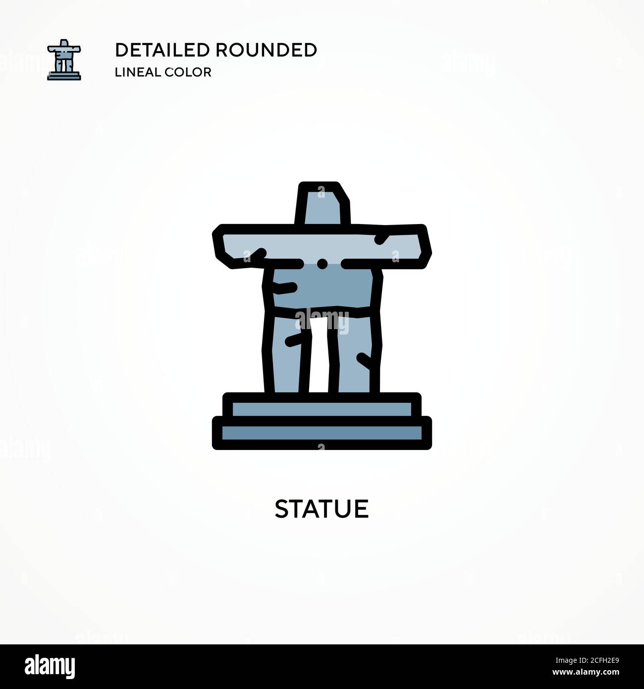 Statue vector icon. Modern vector illustration concepts. Easy to edit ...