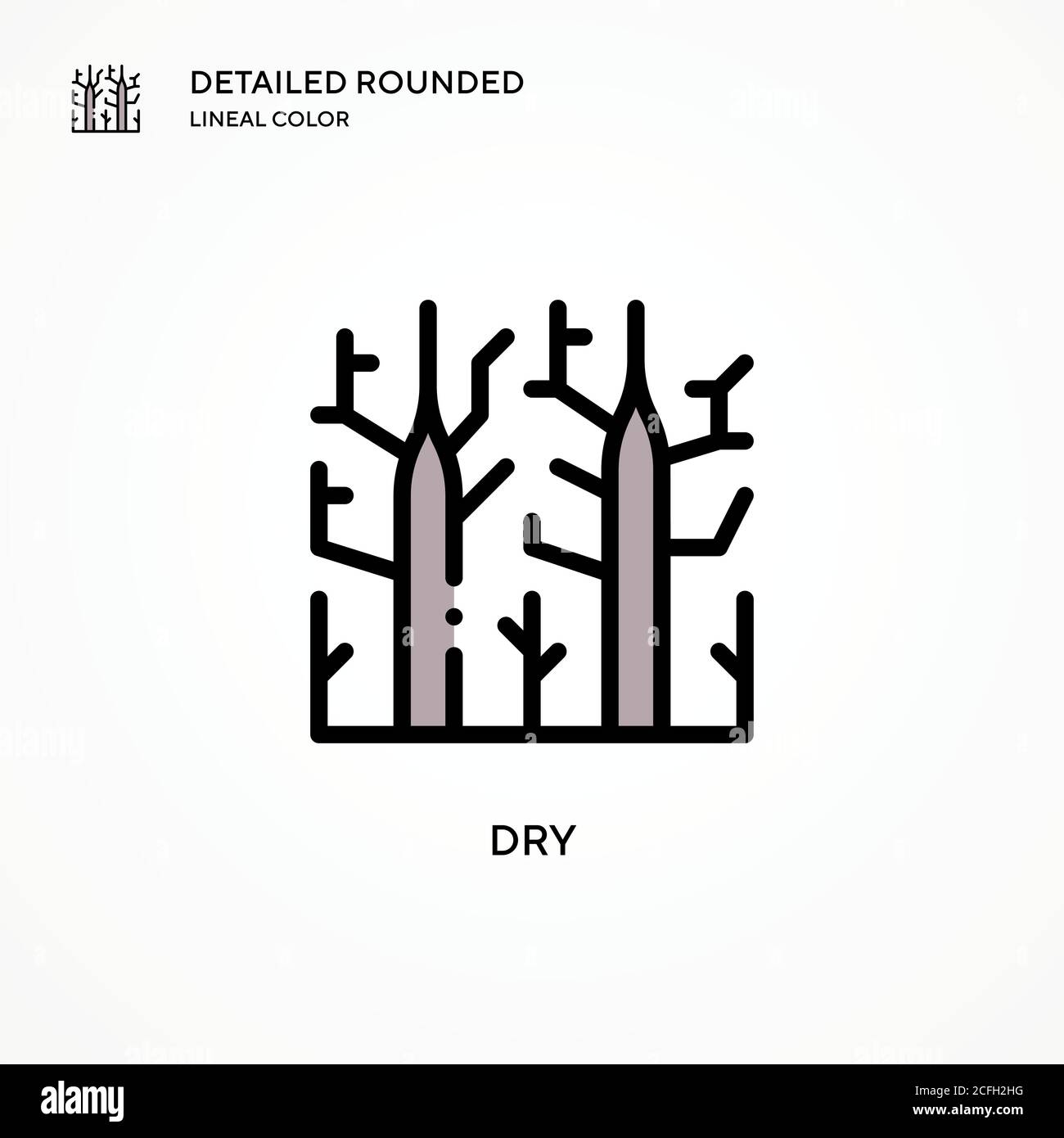 Dry vector icon. Modern vector illustration concepts. Easy to edit and ...