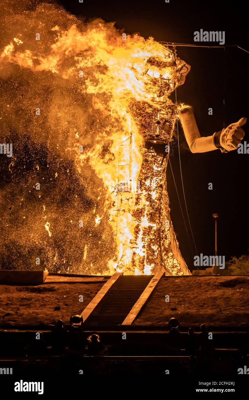 Zozobra (Old Man Gloom) in Santa Fe, New Mexico Stock Photo - Alamy