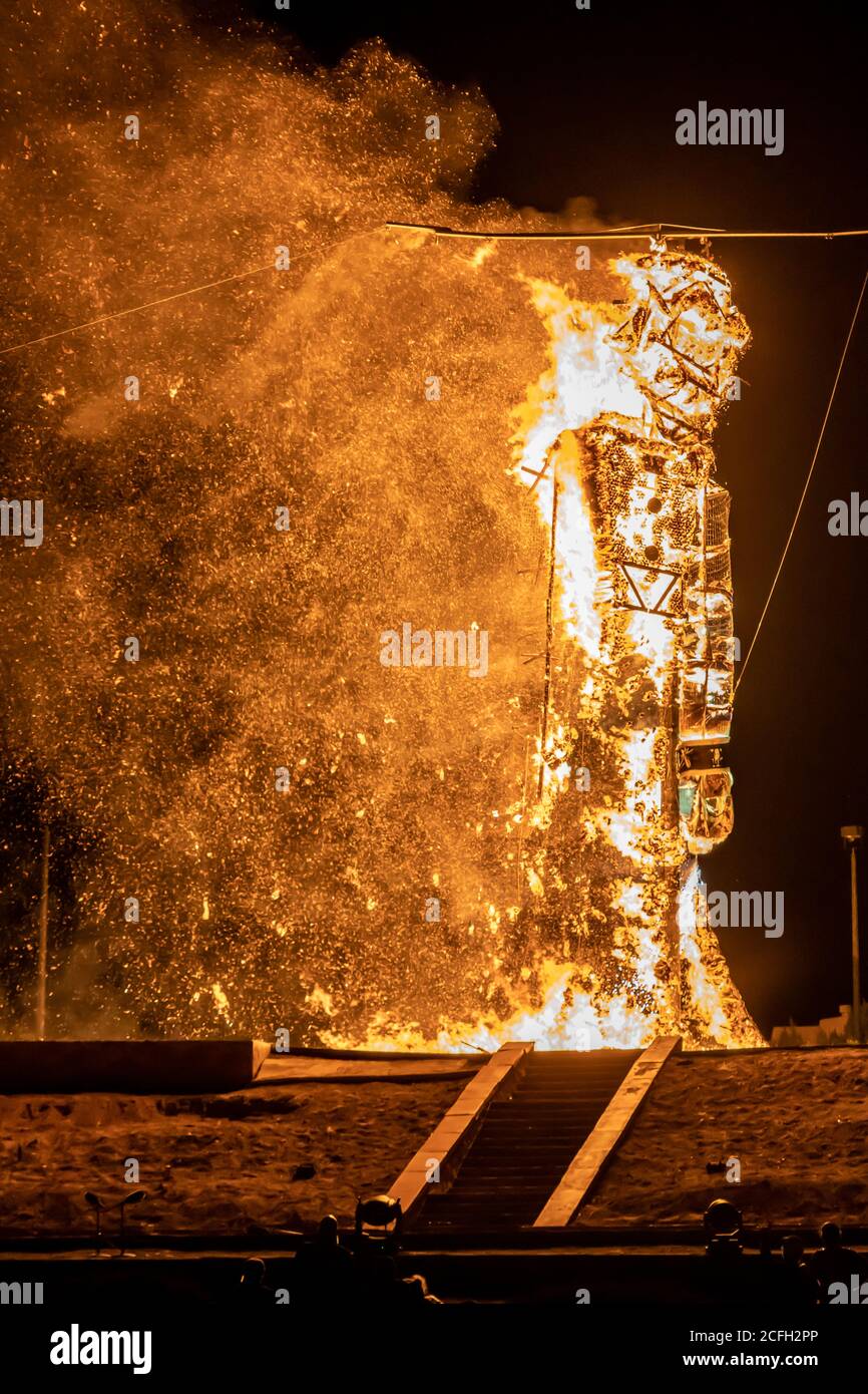Zozobra (Old Man Gloom) in Santa Fe, New Mexico Stock Photo - Alamy