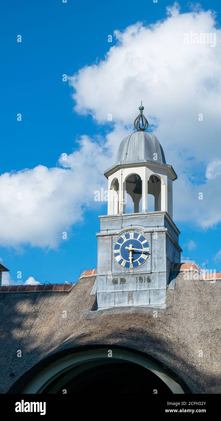 Old clock on the roof Stock Photo - Alamy
