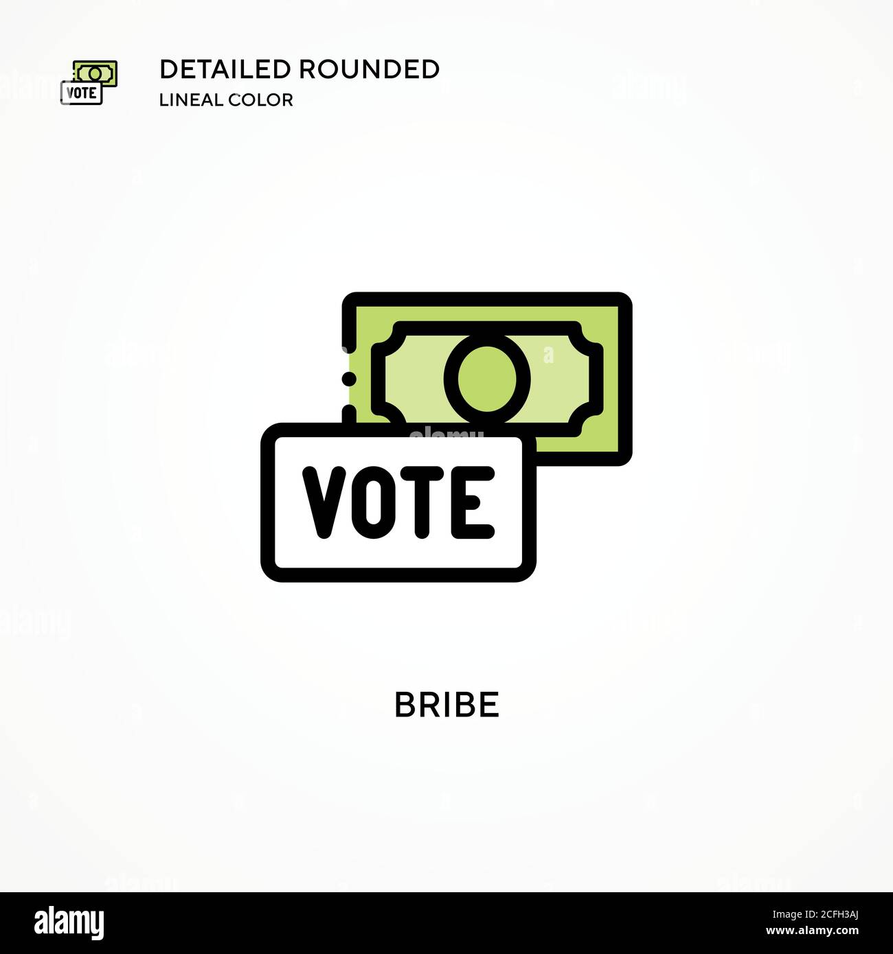 Bribe vector icon. Modern vector illustration concepts. Easy to edit ...