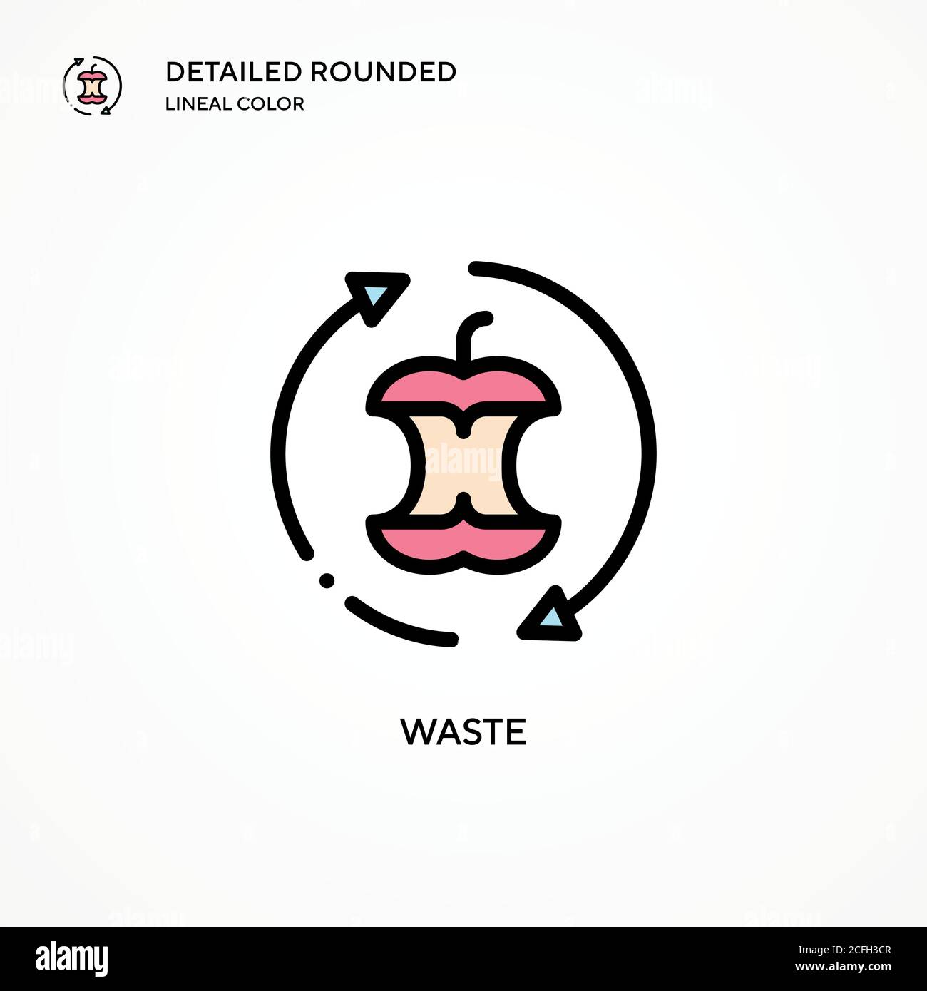 Waste vector icon. Modern vector illustration concepts. Easy to edit ...