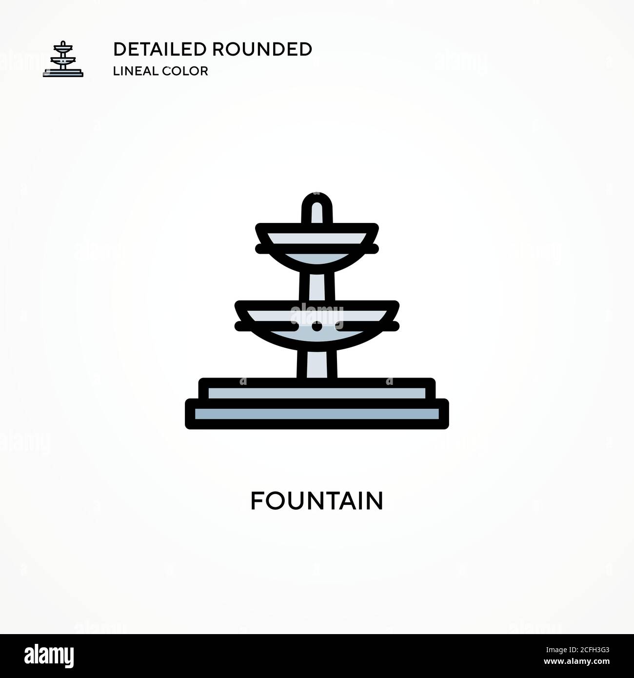 Fountain vector icon. Modern vector illustration concepts. Easy to edit ...