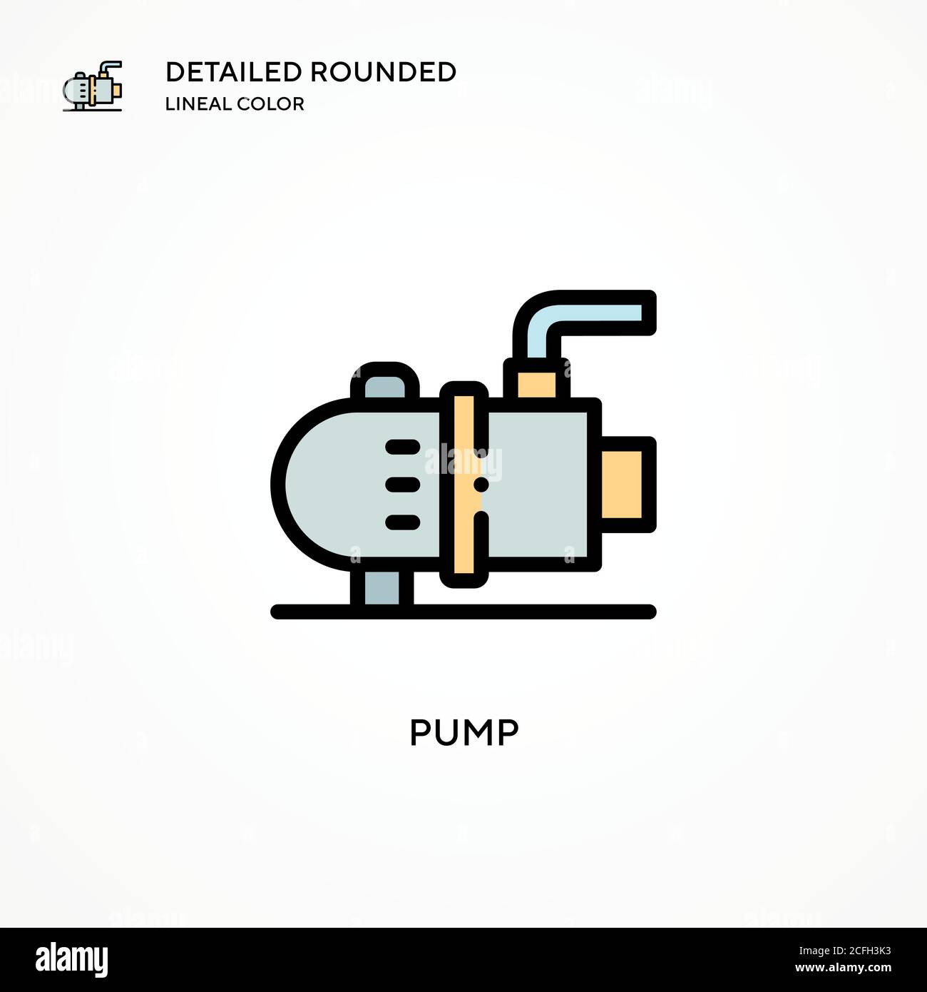 Pump vector icon. Modern vector illustration concepts. Easy to edit and ...