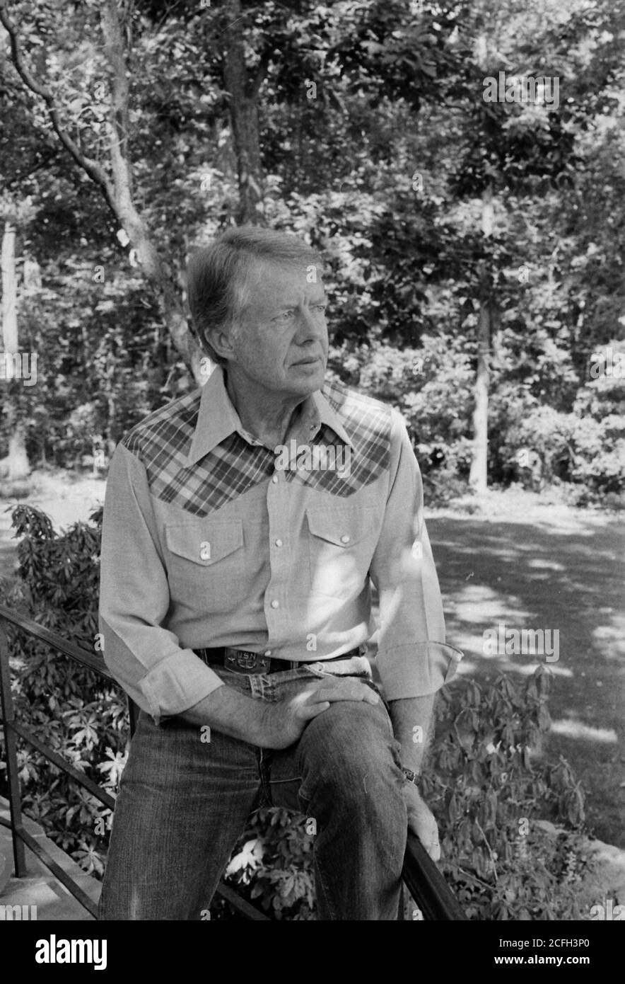 Jimmy Carter at Camp David ca. 9 September 1978 Stock Photo - Alamy