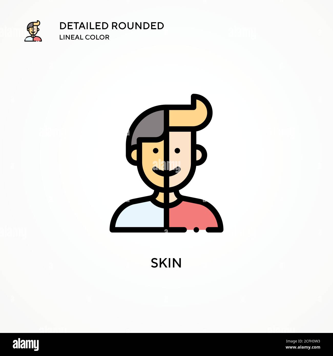 Skin vector icon. Modern vector illustration concepts. Easy to edit and ...