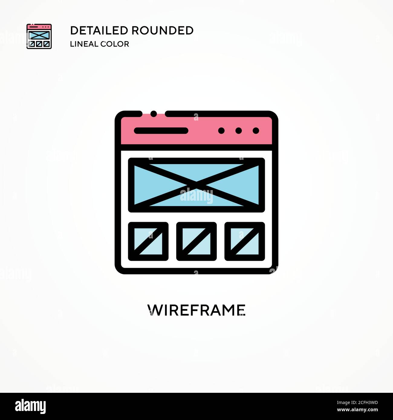 Wireframe vector icon. Modern vector illustration concepts. Easy to ...