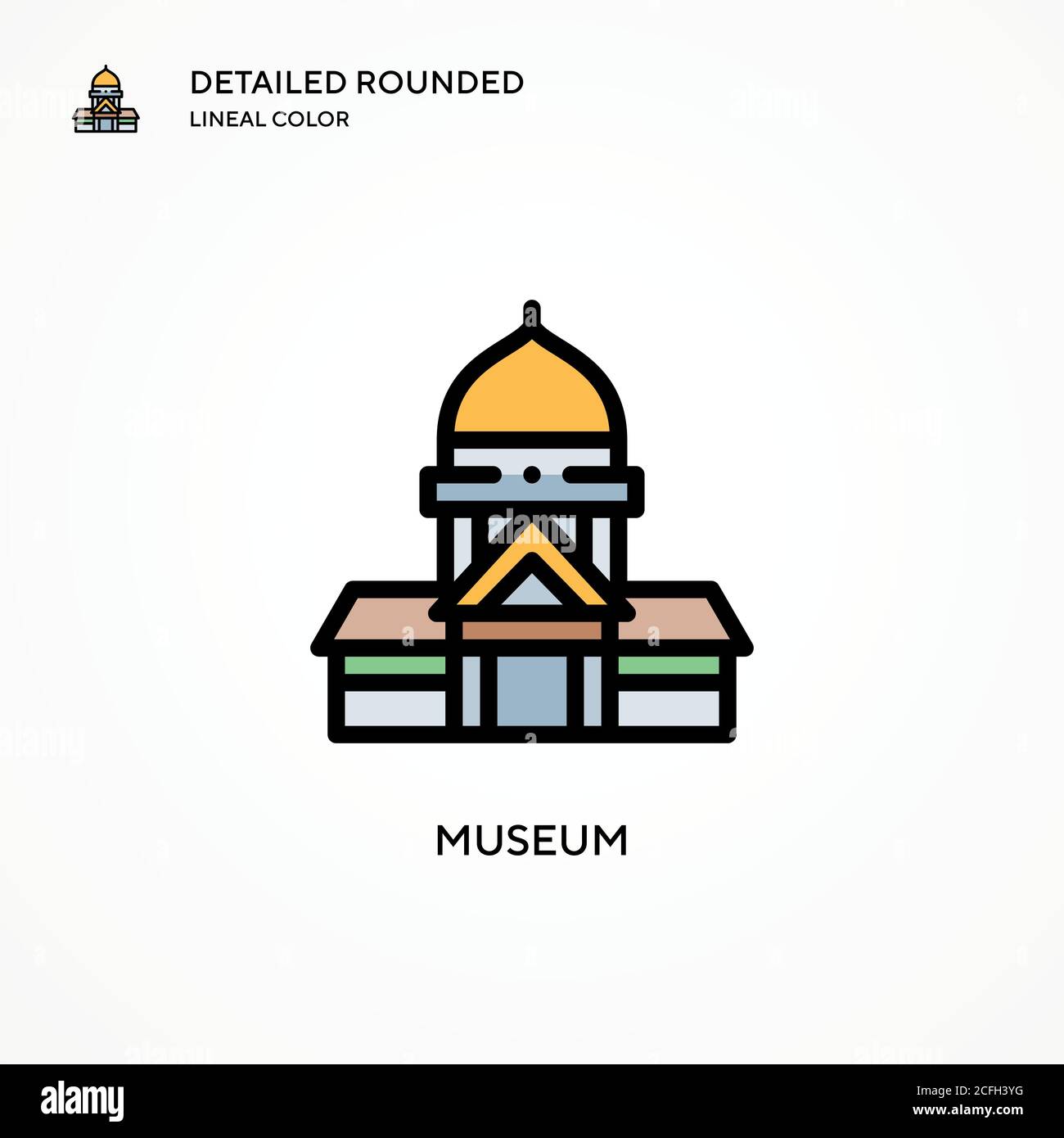 Museum vector icon. Modern vector illustration concepts. Easy to edit ...