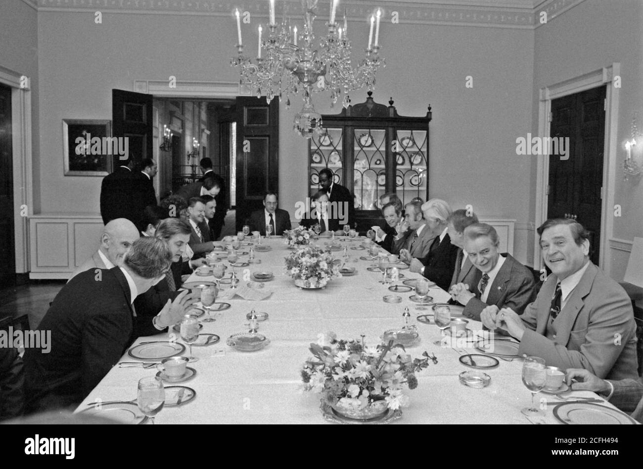 Jimmy Carter hosts a Congressional leadership Breakfast ca. 5 April ...