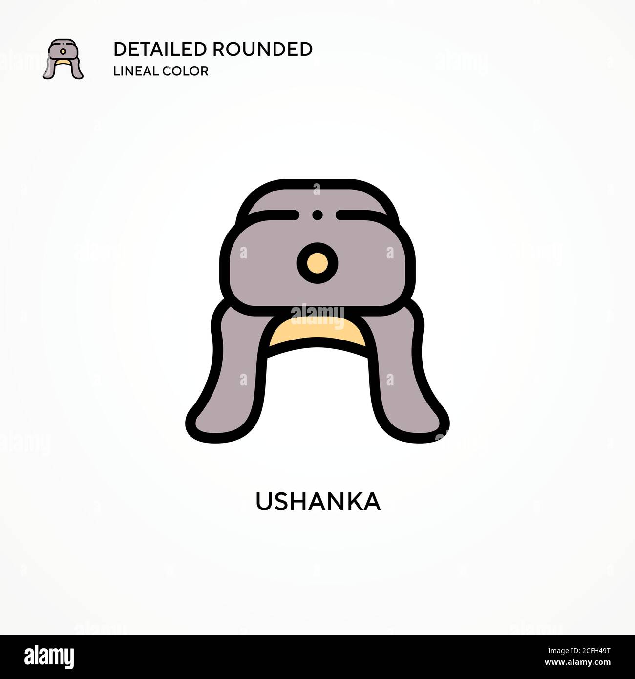 Ushanka vector icon. Modern vector illustration concepts. Easy to edit ...